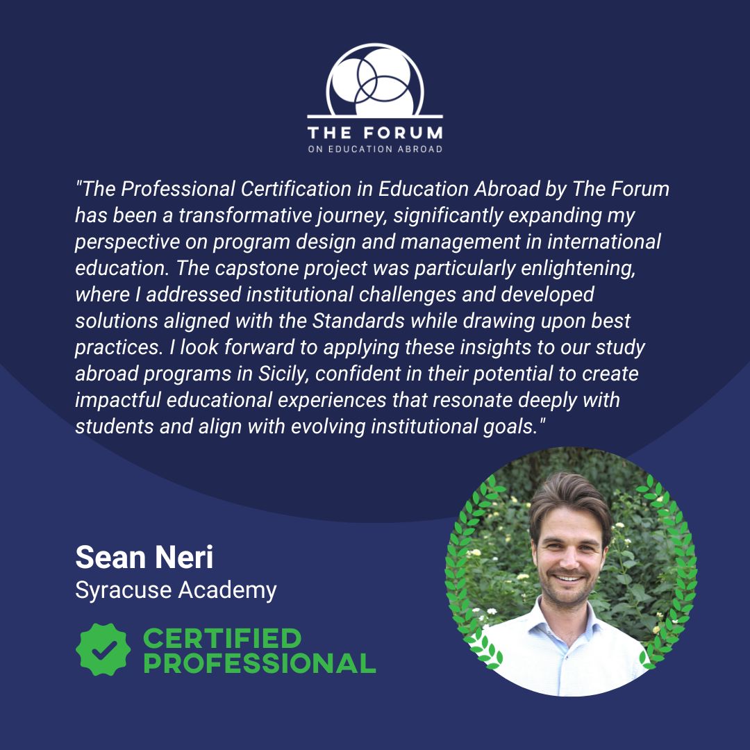 Elevating Global Education: Sean Neri Achieves Professional ... Elevating Global Education: Sean Neri Achieves Professional ...